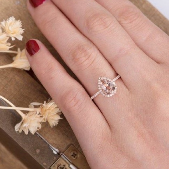 Jewelry | Rose Gold Pear Shaped Ring | Poshmark